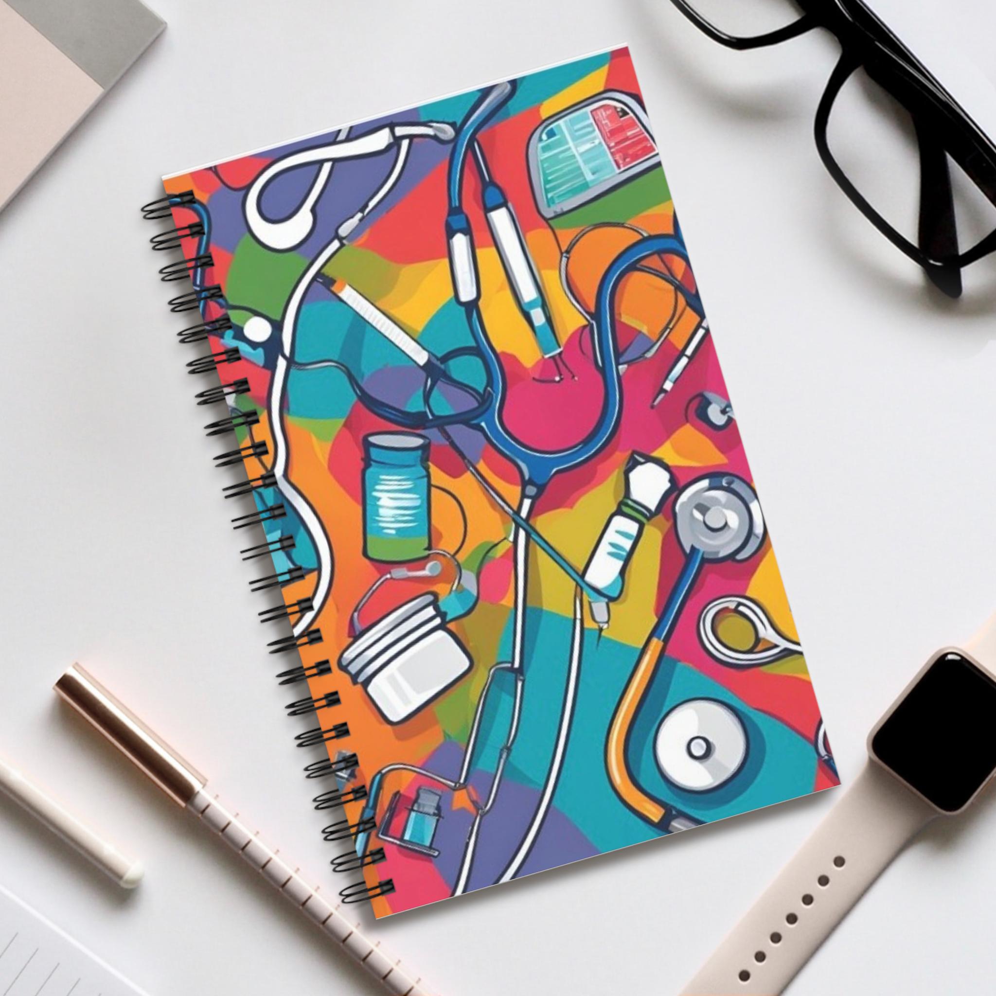 Medical Professional Spiral Journal, Nursing Doctor CNA Lon Notebook ...