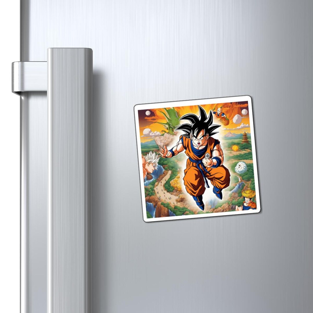 Dragon Ball Z Anime Refrigerator Magnet Fun, Cool, Unique Gift, Fridge ...
