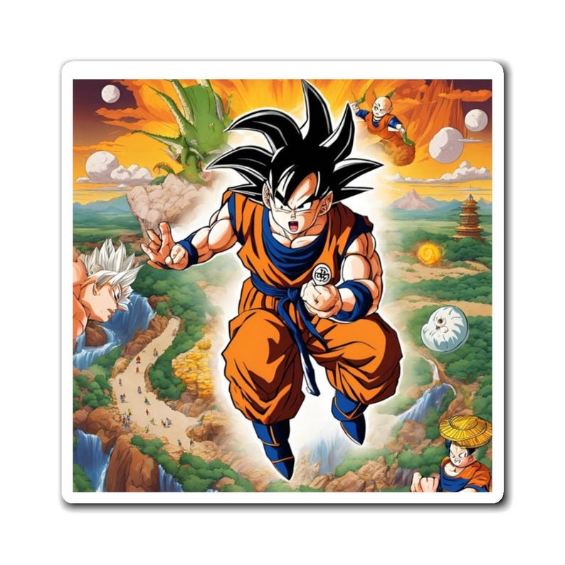 Dragon Ball Z Anime Refrigerator Magnet Fun, Cool, Unique Gift, Fridge ...