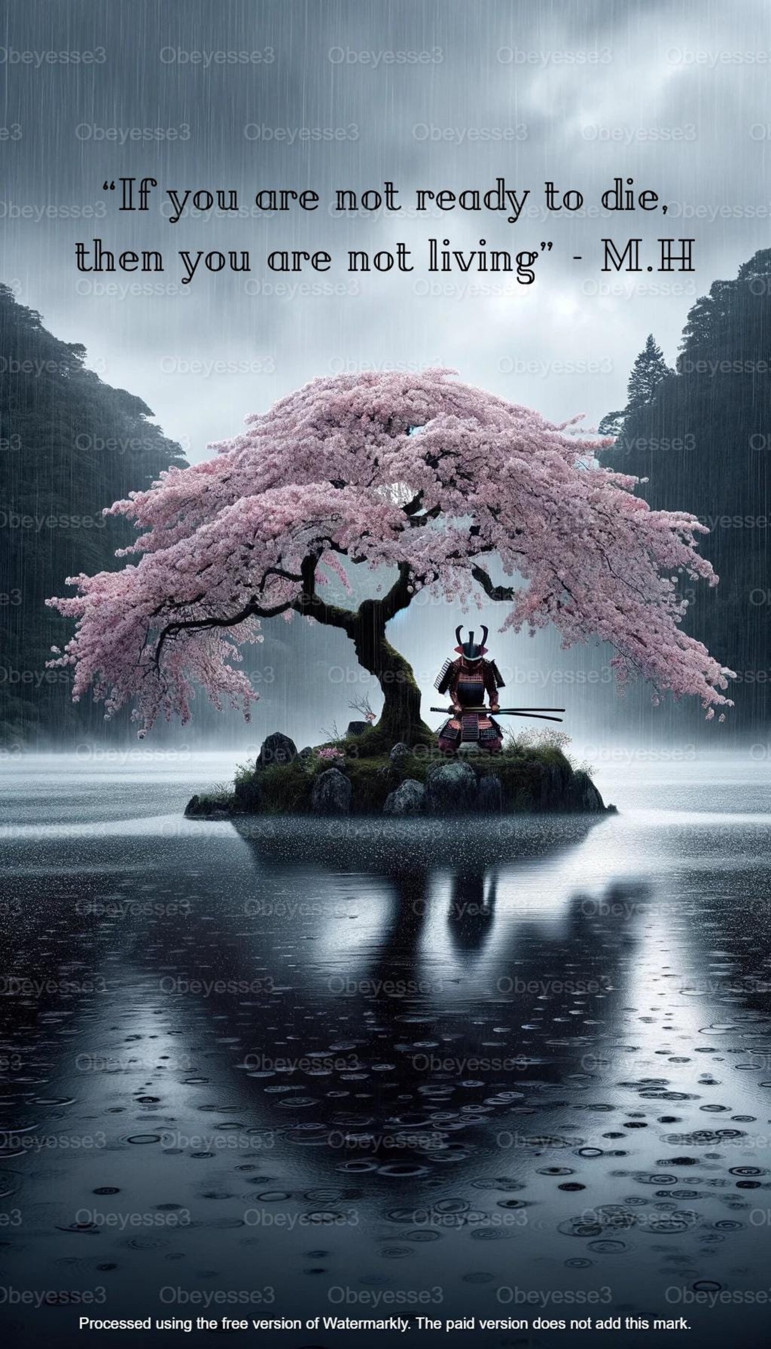 Samurai Seppuku Inspirational Quote - Etsy