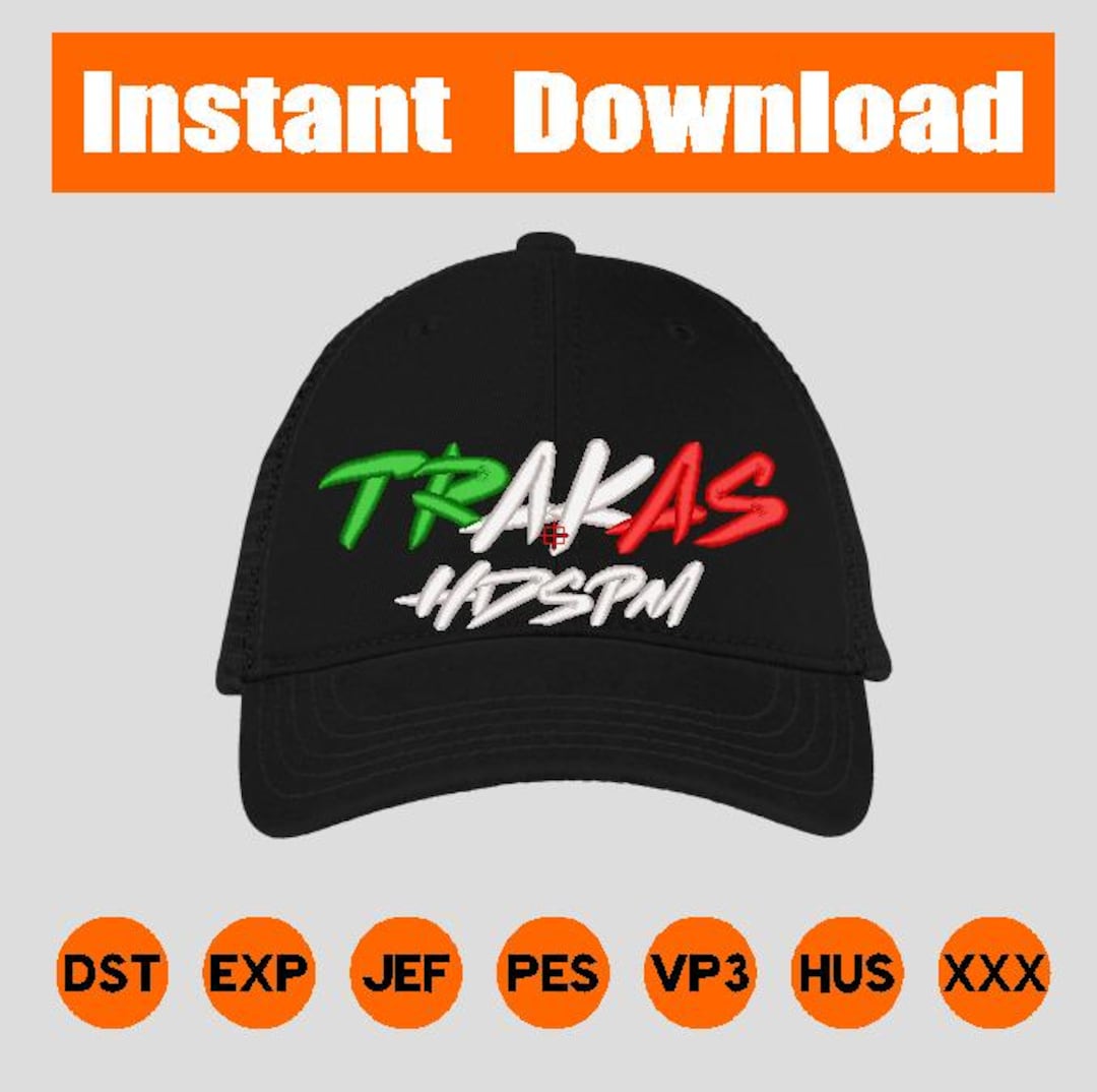 Embroidery Design for Trakas HDSPM Puff 3D Cap - Etsy