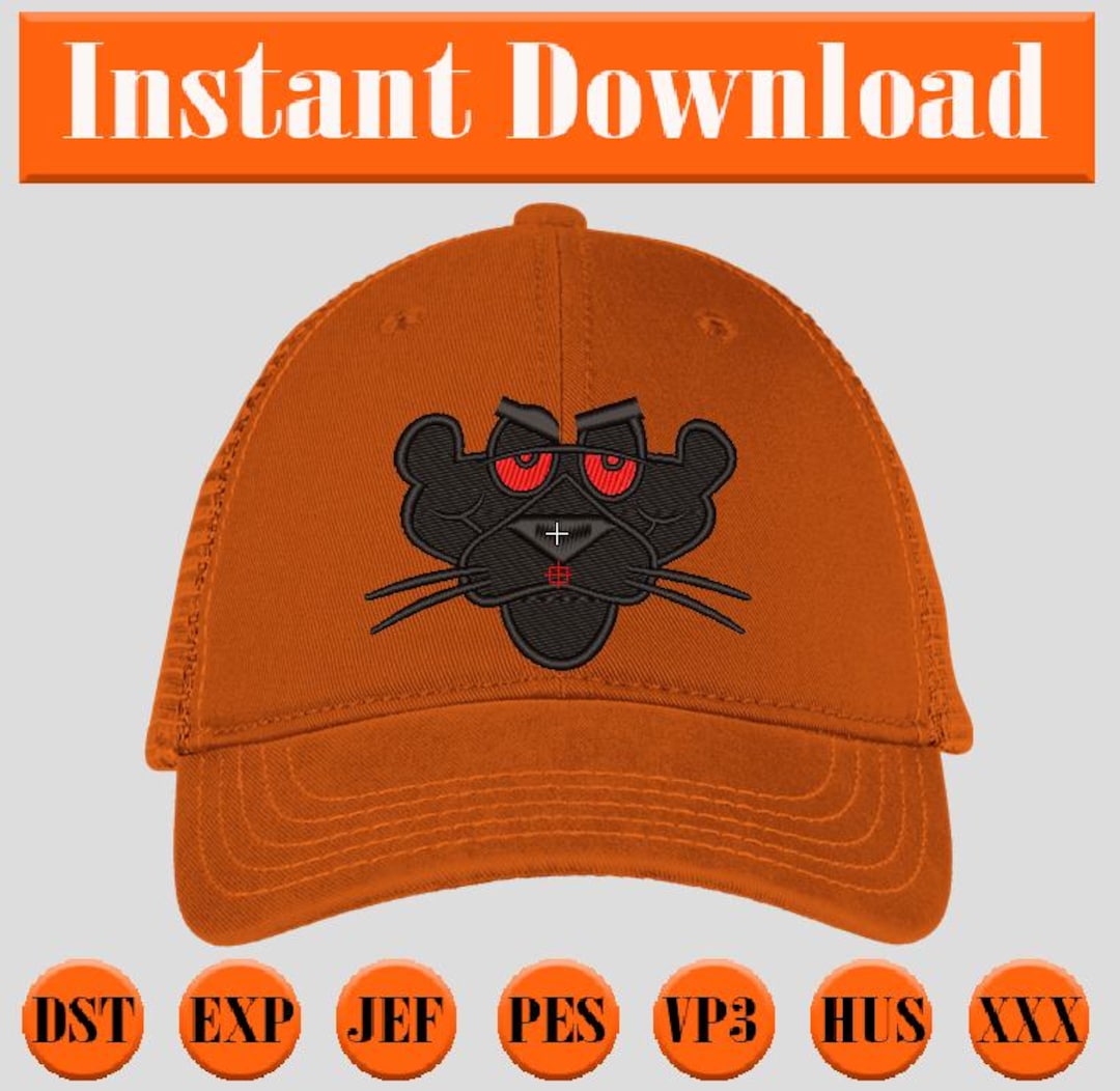 Embroidery Design for Panther 3d Puff Cap - Etsy