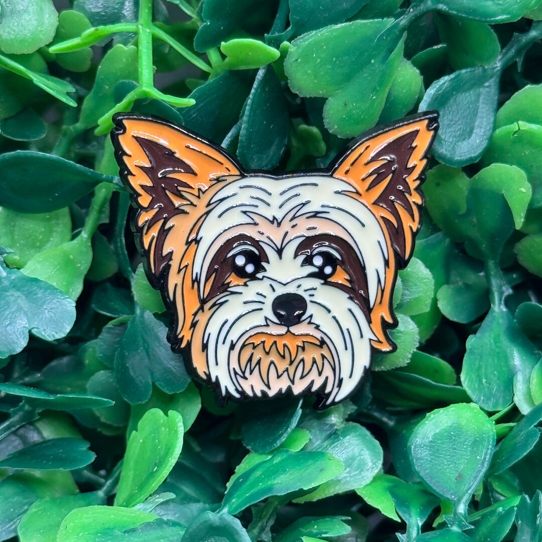 Yorkie Enamel Pin – Cute Yorkshire Terrier Dog Lapel Pin Perfect Gift ...