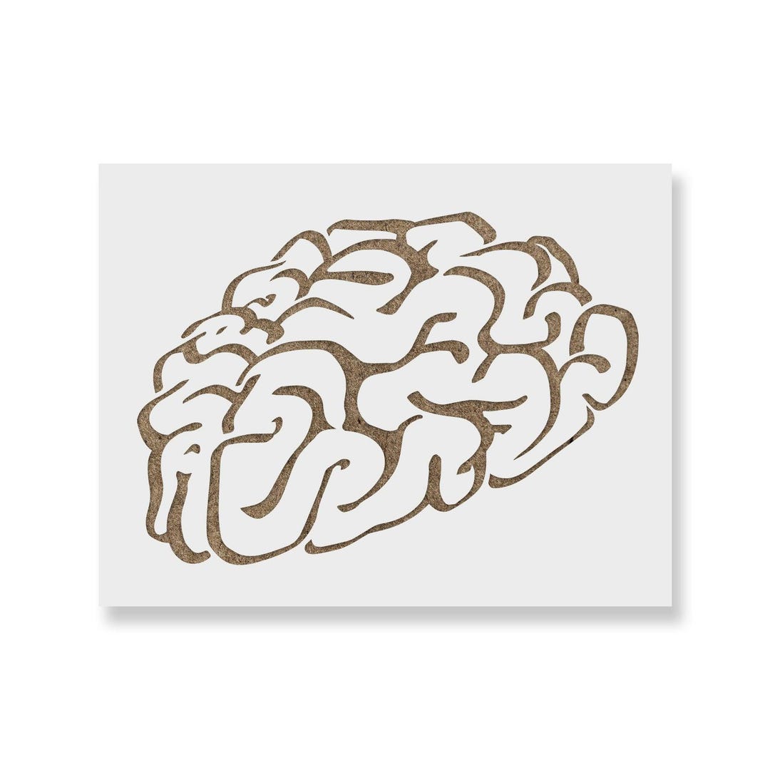 Brain Stencil - Etsy