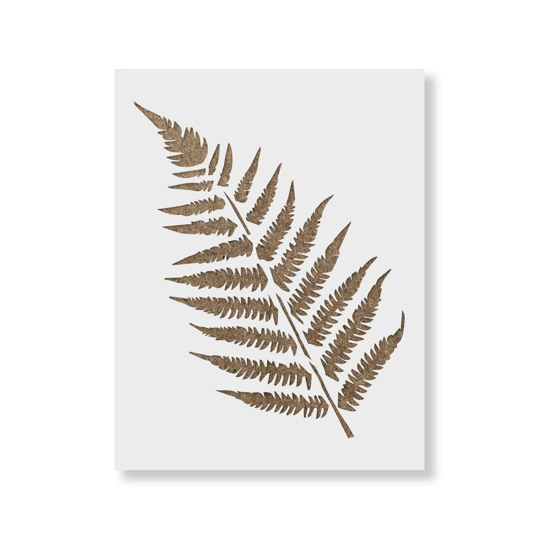 Ferns Stencil - Craft Airbrush Painting Wall Art Decor DIY Template 7.5 ...