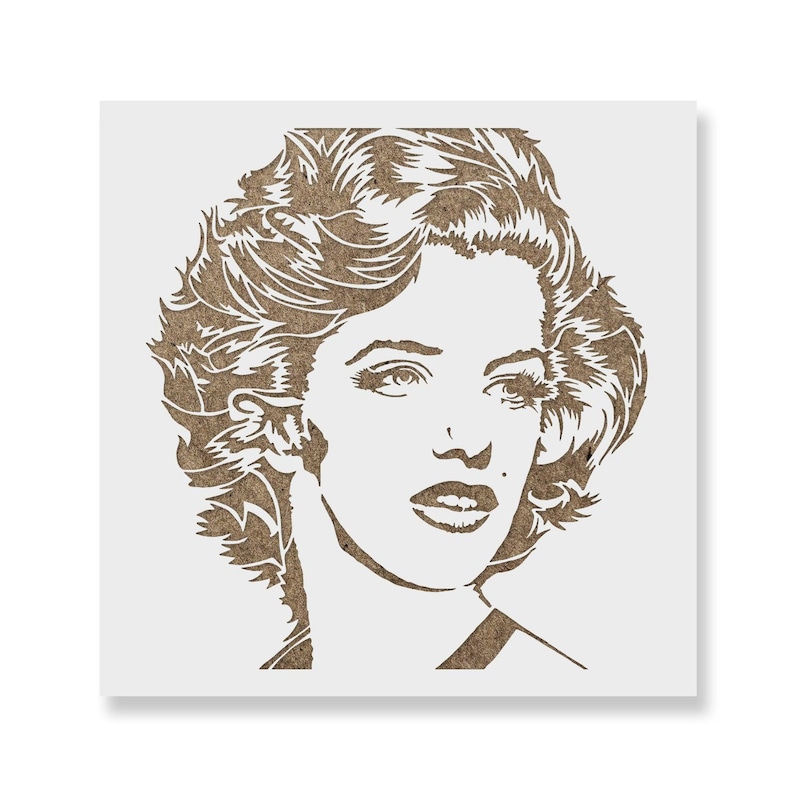 Marilyn Monroe Stencil - Reusable Stencil - 190 Micron Mylar - Etsy