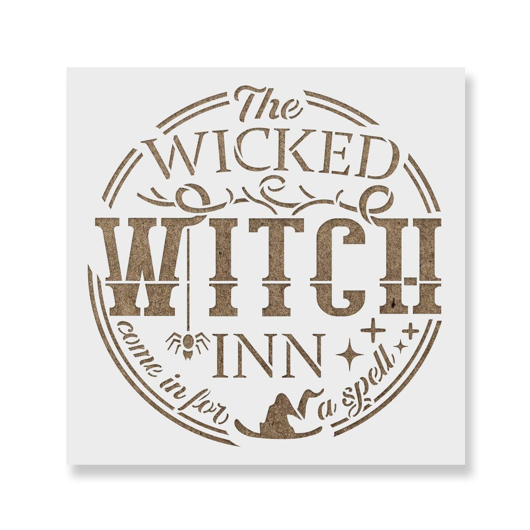 Wicked Witch Inn Spell Stencil - Etsy