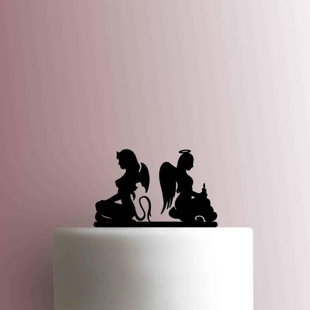 Angel Devil - Acrylic Cake Topper - Etsy