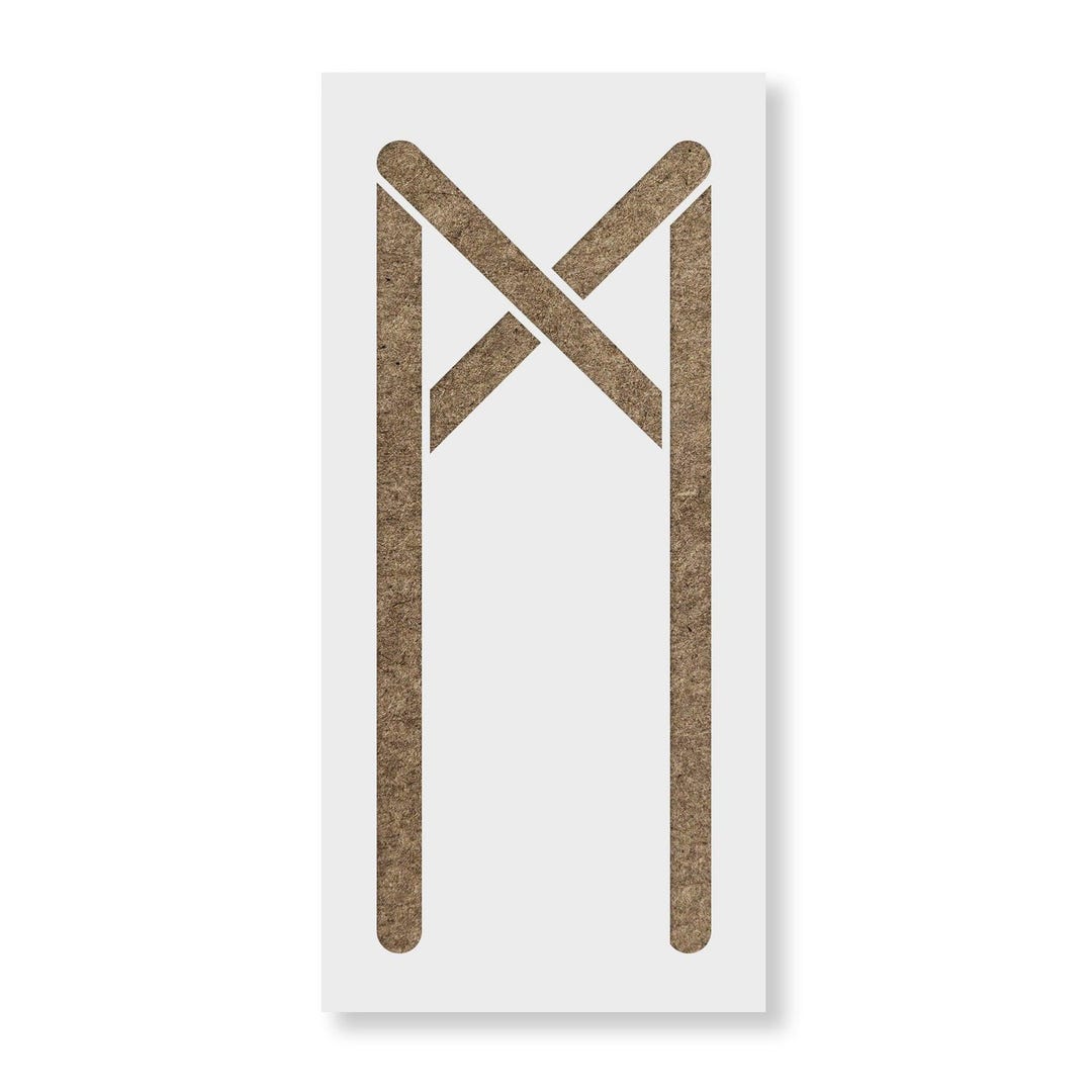 Elder Futhark Mannaz Rune Stencil - Etsy