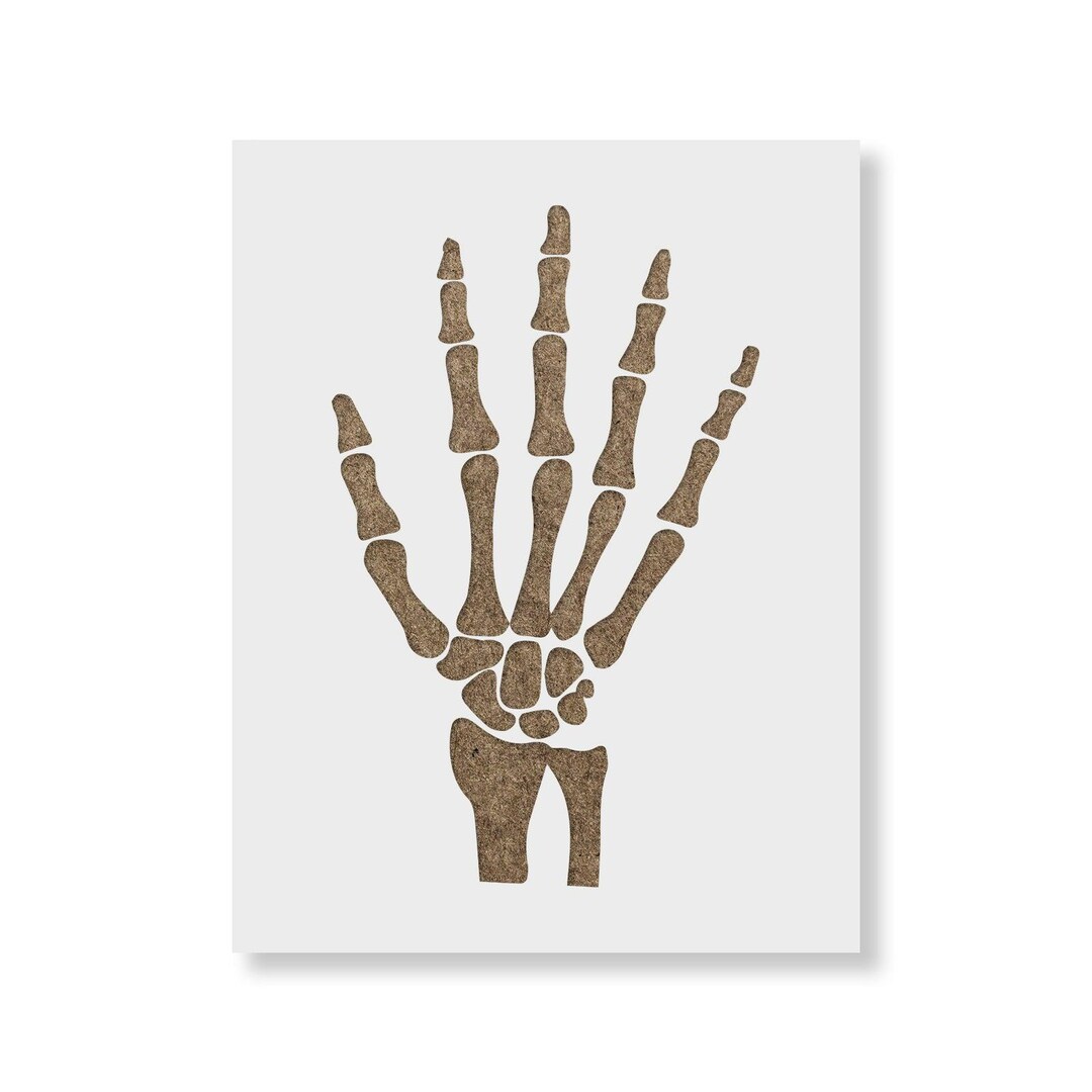 Skeleton Hand Stencil - Etsy