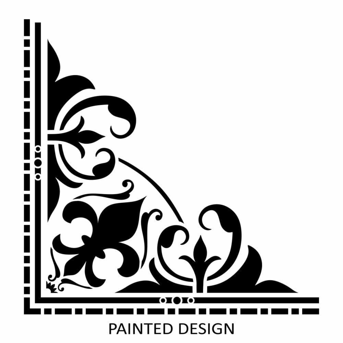 Spades Decorative Corner Stencil - Etsy