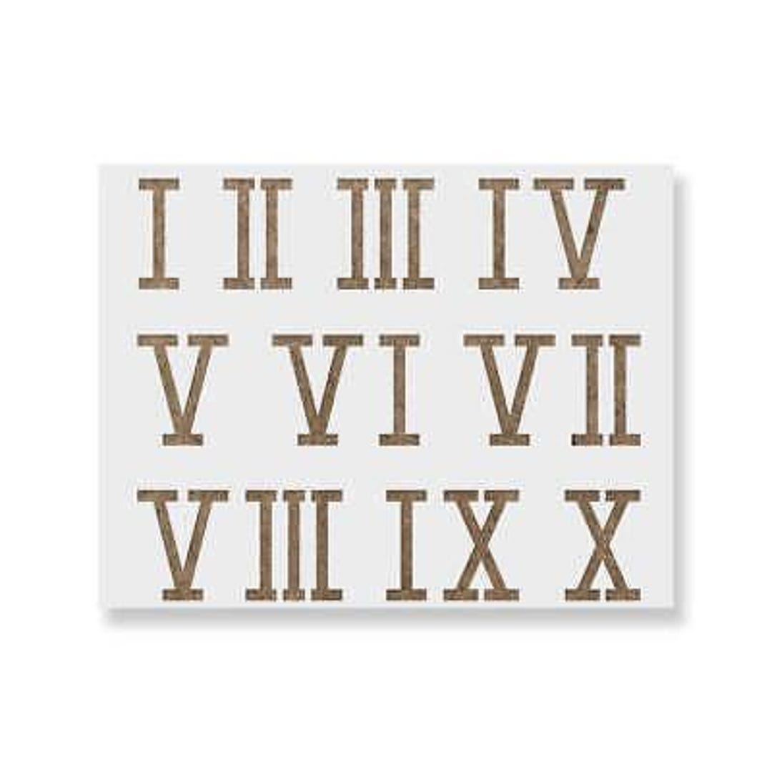 Roman Numerals Stencil Reusable Stencil 190 Micron Mylar - Etsy