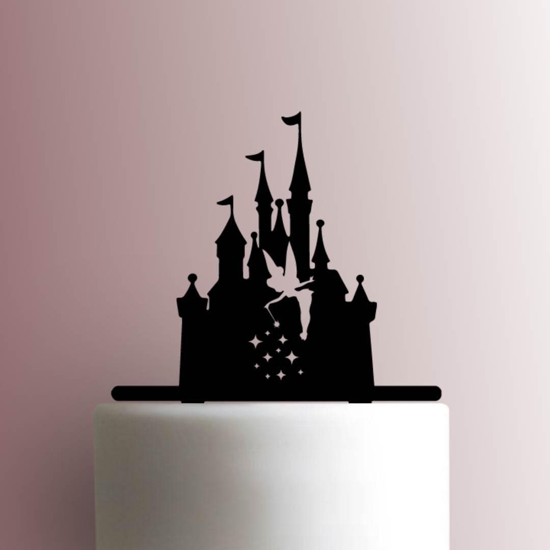 Disney Castle Tinkerbell Cameo - Acrylic Cake Topper - Etsy