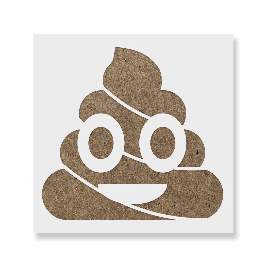 Emoji Poop Stencil - Etsy