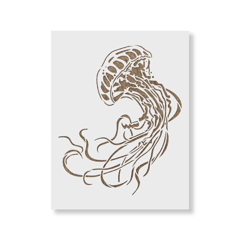 Jellyfish Stencil - Reusable Stencil - 190 Micron Mylar - Etsy
