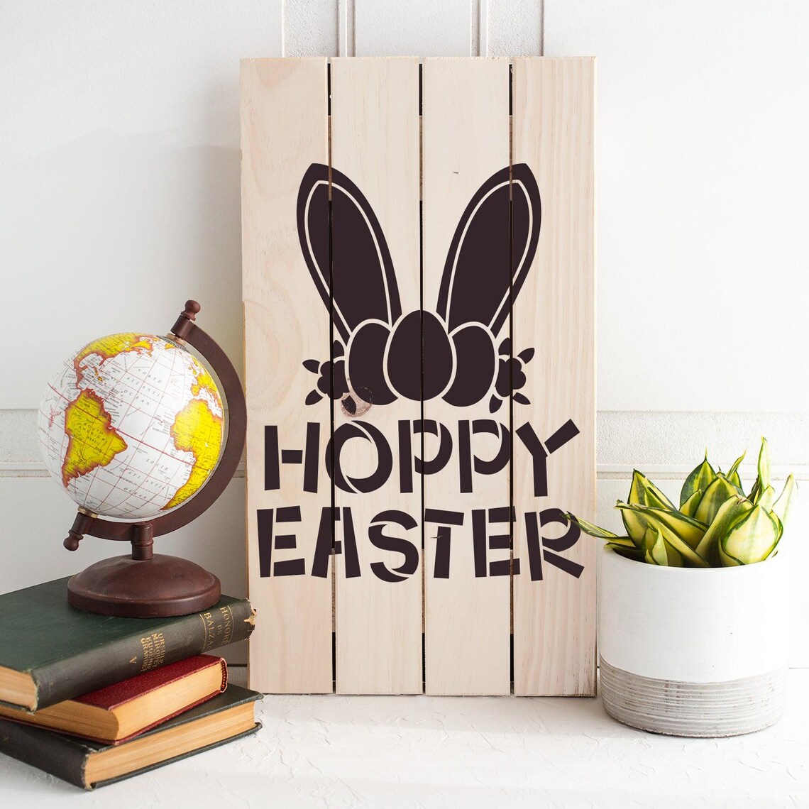 Hoppy Easter Stencil - Reusable Stencil - 190 Micron Mylar - Etsy