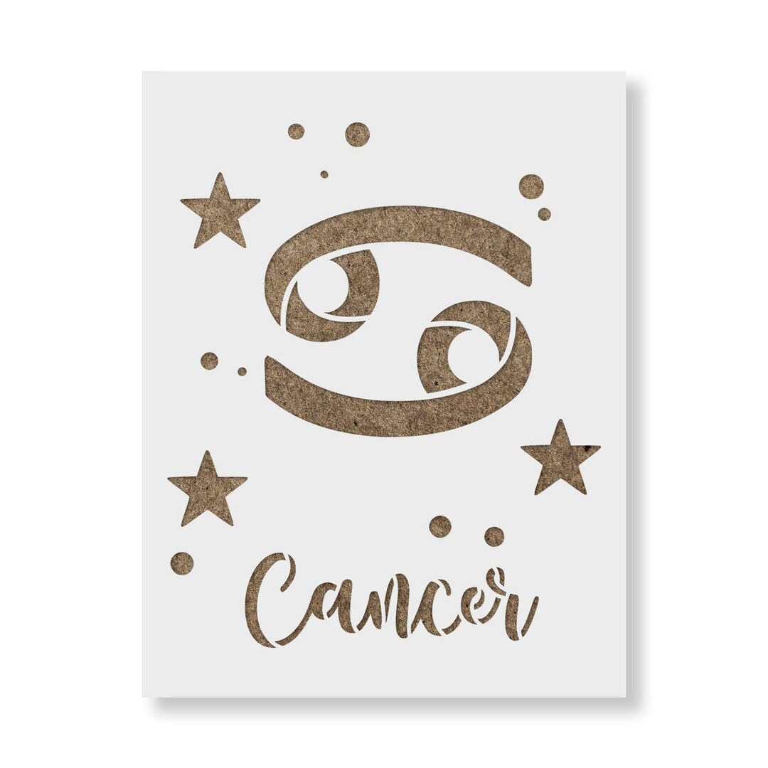 Cancer Zodiac Symbol Stencil - Etsy