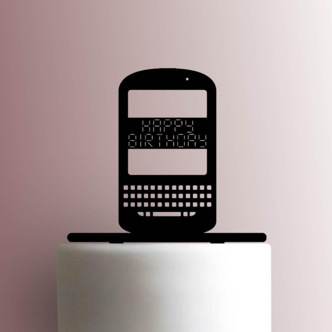 Cell Phone Happy Birthday - Acrylic Cake Topper - Etsy