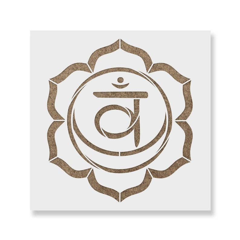 Svadhisthana Sacral Chakra Stencil - Craft Airbrush Painting Wall Art ...