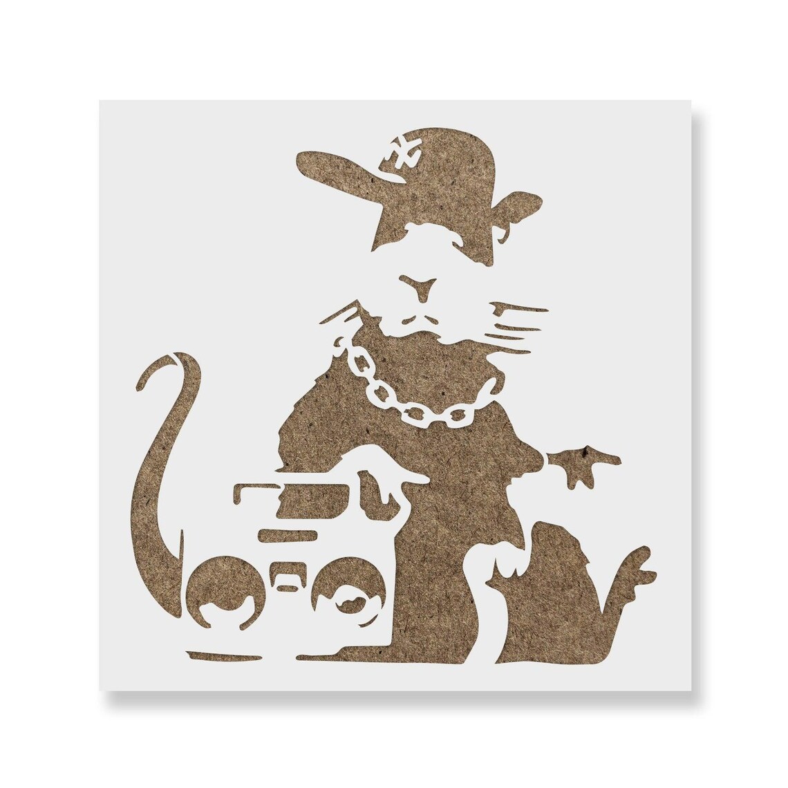 Banksy Hip Hop Rat Stencil - Etsy