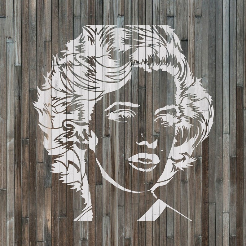Marilyn Monroe Stencil - Reusable Stencil - 190 Micron Mylar - Etsy