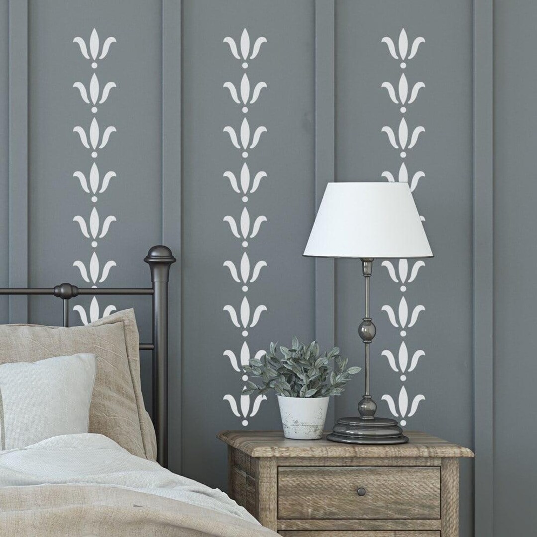 Edwardian Border Stencil - Craft Airbrush Painting Wall Art Decor DIY ...