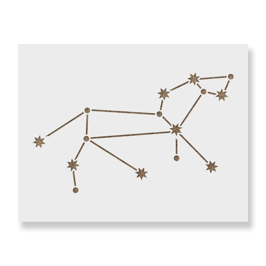 Leo Constellation Stencil - Reusable Stencil - 190 Micron Mylar - Etsy