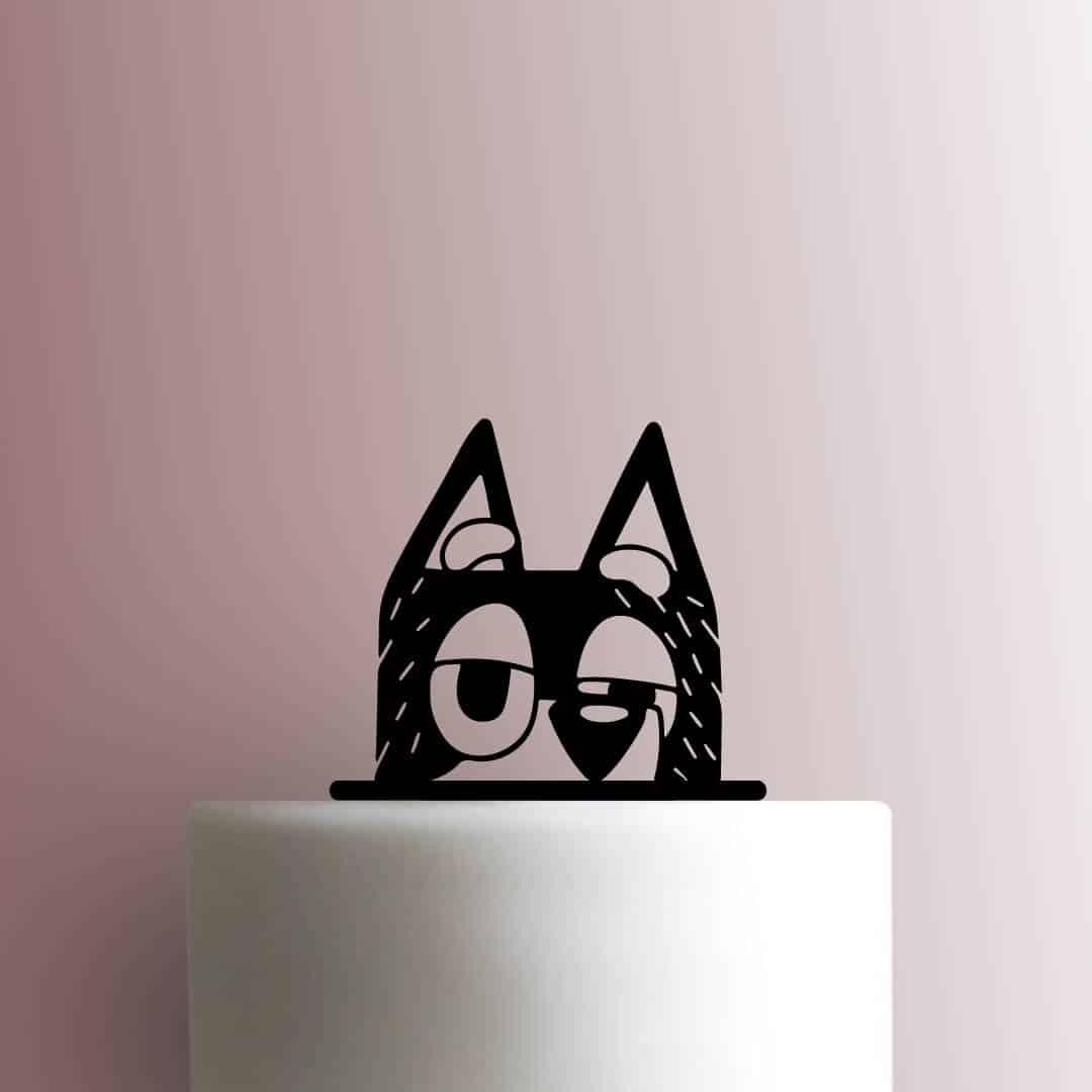 Bluey ? Bandit Head - Acrylic Cake Topper - Etsy