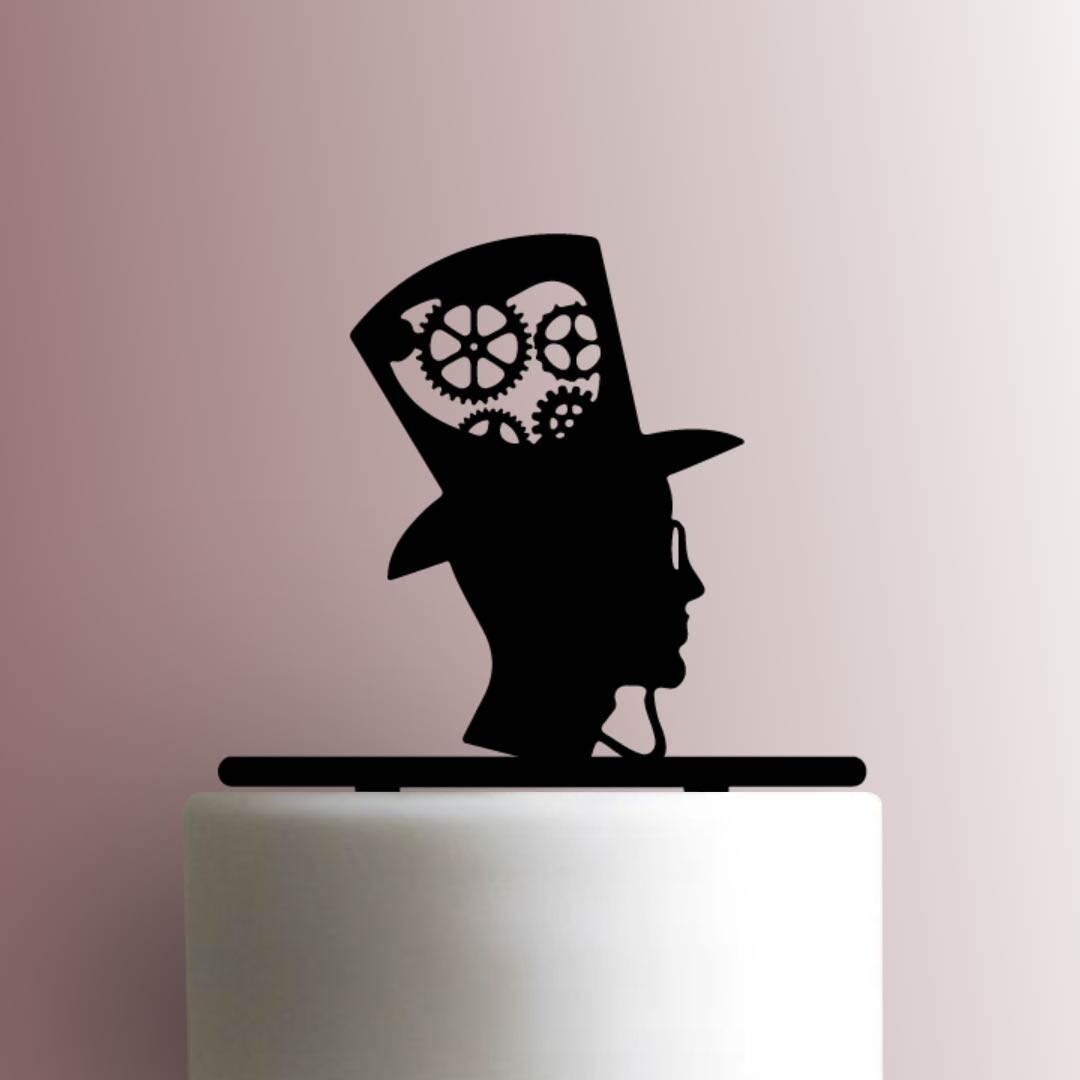 Steampunk Head - Acrylic Cake Topper - Etsy