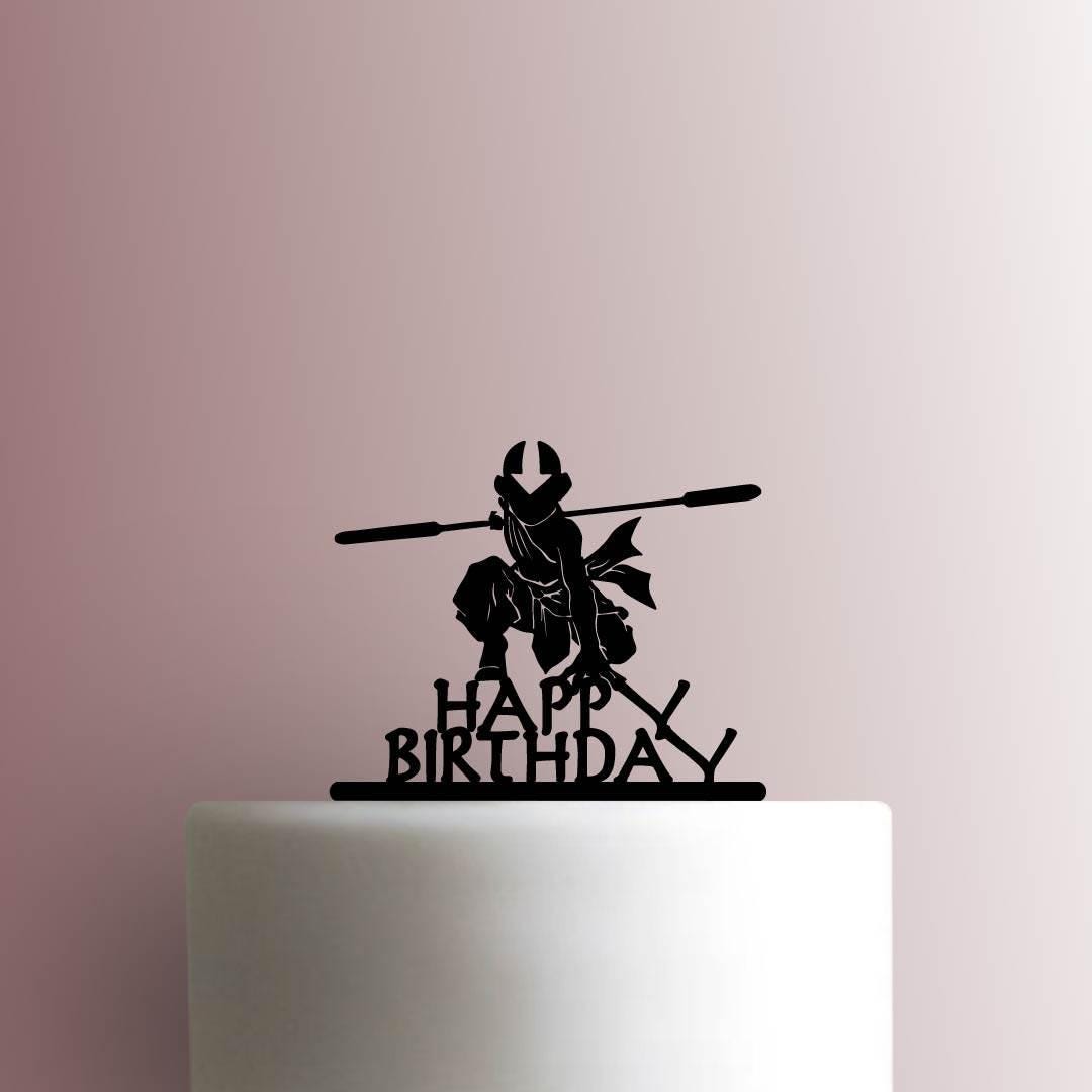 Avatar the Last Airbender ? Aang Happy Birthday - Acrylic Cake Topper ...