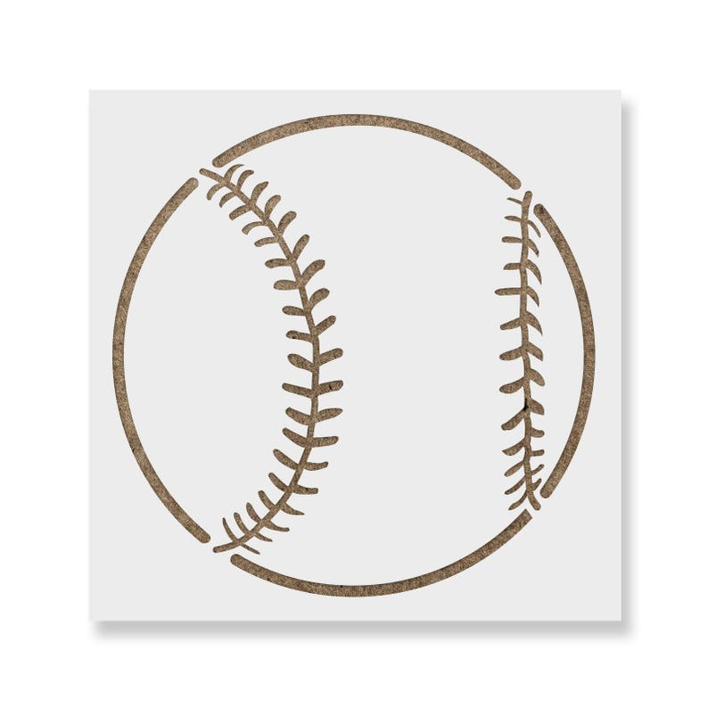 Baseball Stencil - Etsy