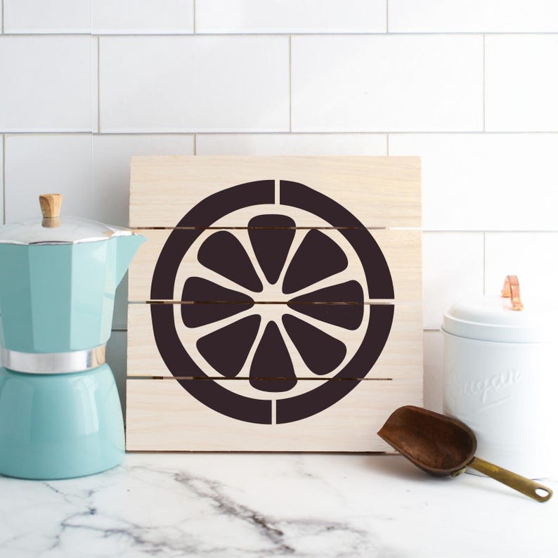 Lemon Stencil Reusable Stencil 190 Micron Mylar - Etsy