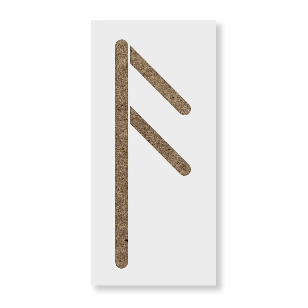Elder Futhark Ansuz Rune Stencil - Craft Airbrush Painting Wall Art ...
