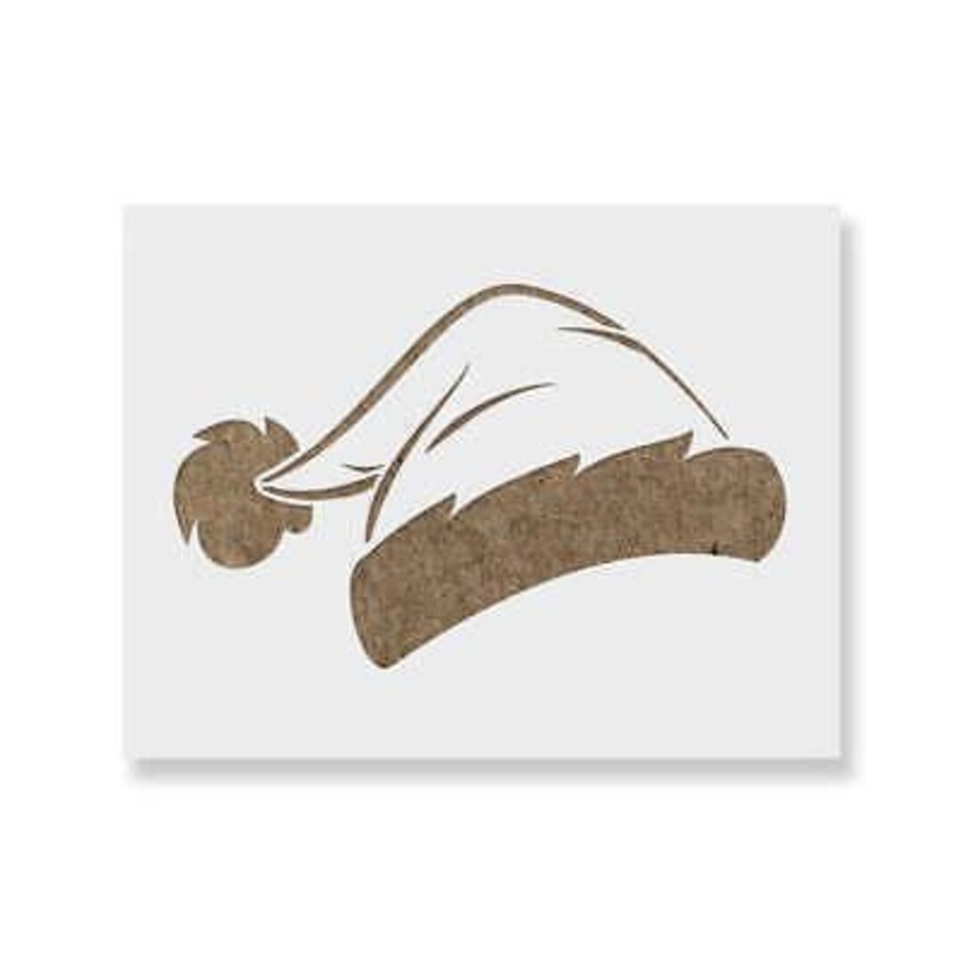 Santa Hat Stencil Reusable Stencil 190 Micron Mylar - Etsy