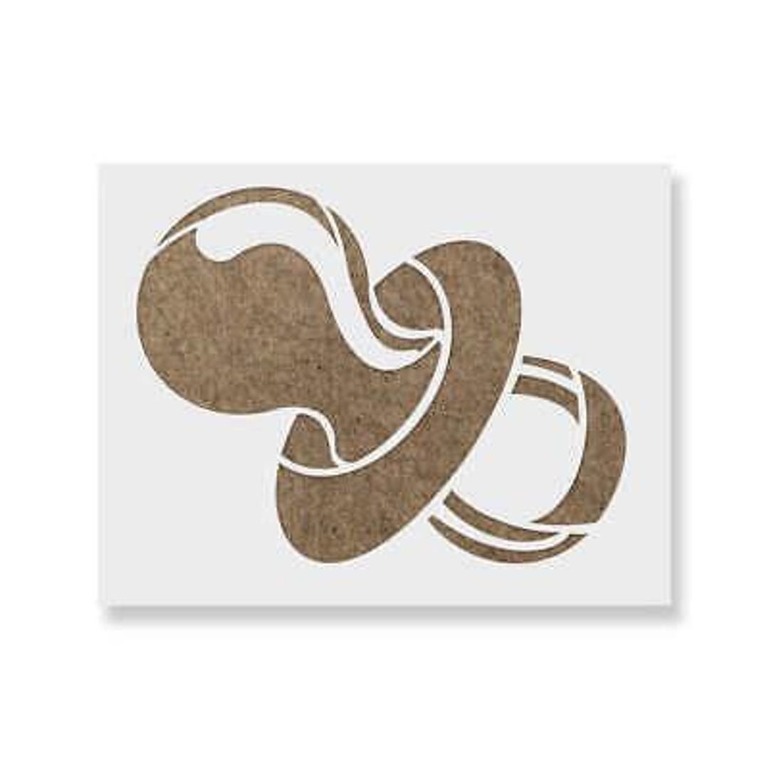 Baby Shower Pacifier Stencil Reusable Stencil 190 Micron Mylar - Etsy