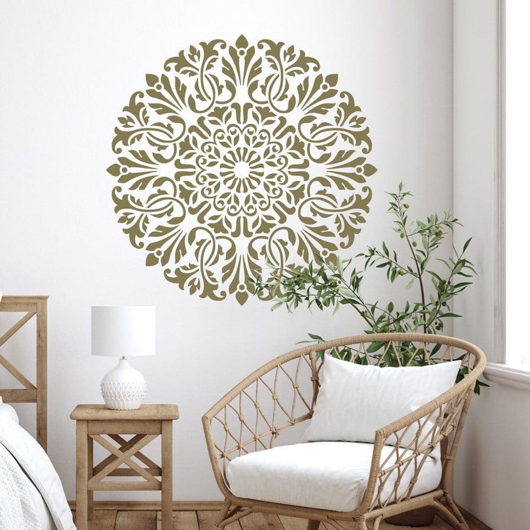 Emilio Ceiling Medallion Stencil - Craft Airbrush Painting Wall Art ...