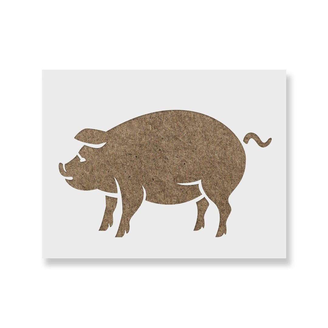 Pig Stencil - Reusable Stencil - 190 Micron Mylar - Etsy