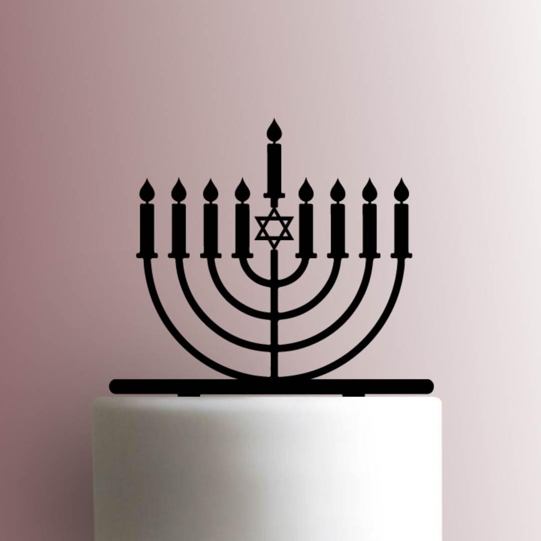 Hanukkah ? Menorah - Acrylic Cake Topper - Etsy