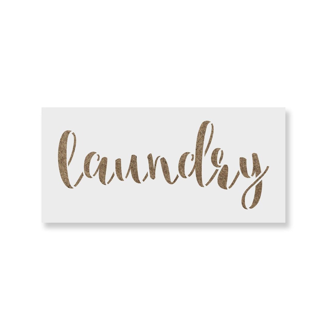Laundry Stencil - Etsy