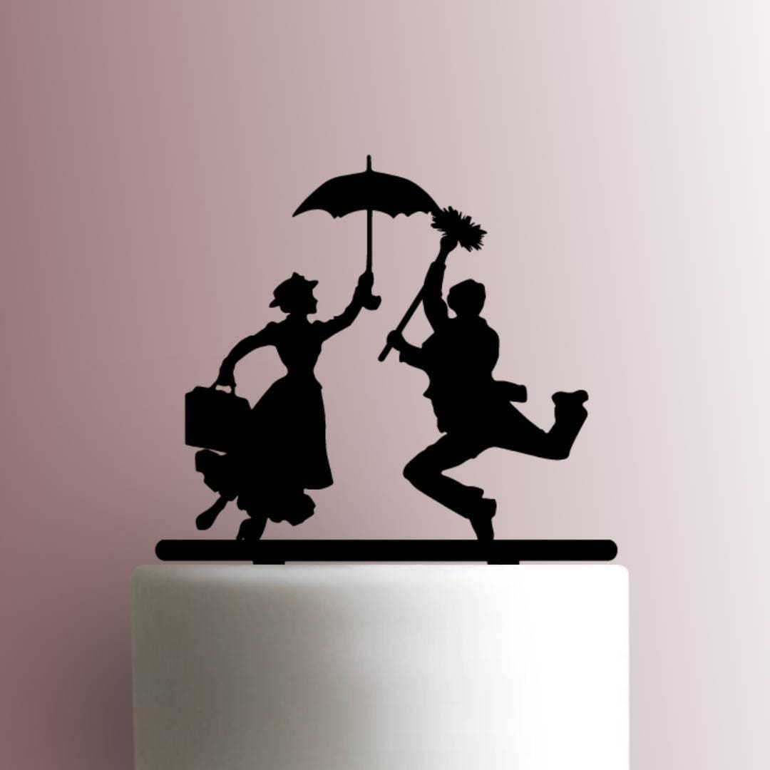 Mary Poppins and Bert - Acrylic Cake Topper - Etsy