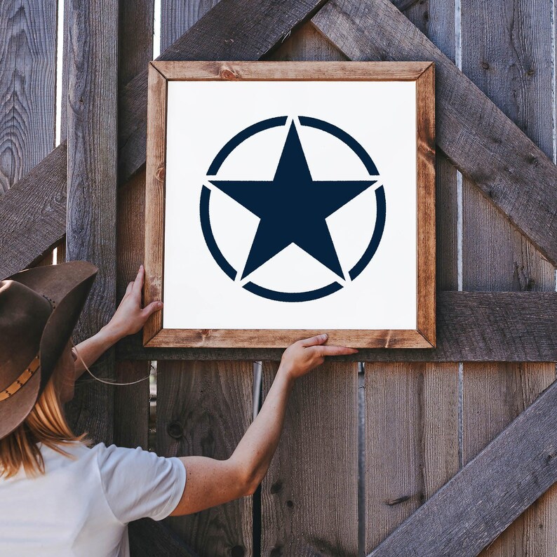 Military Star Stencil - Reusable Stencil - 190 Micron Mylar - Etsy