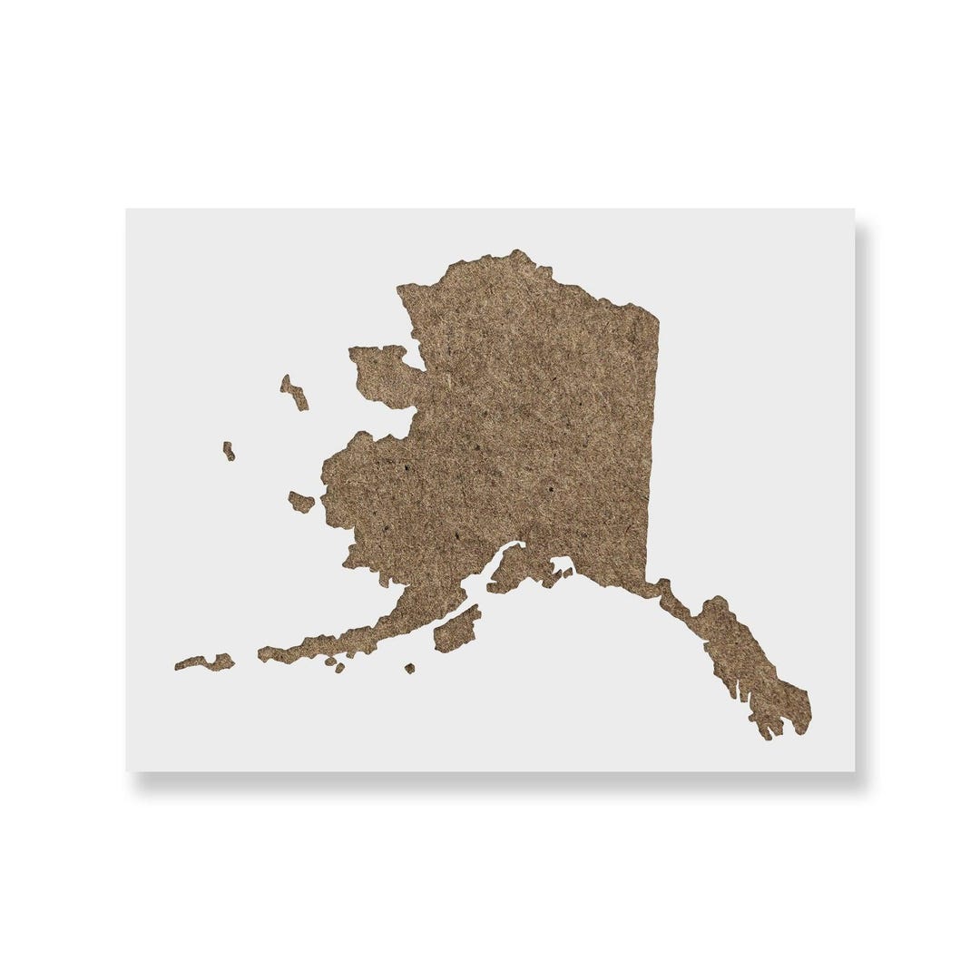 Alaska State Stencil - Etsy