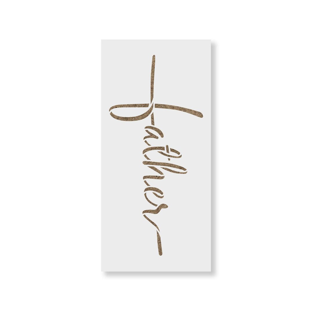Father Cross Stencil - Reusable Stencil - 190 Micron Mylar - Etsy
