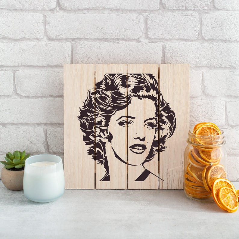 Marilyn Monroe Stencil - Reusable Stencil - 190 Micron Mylar - Etsy