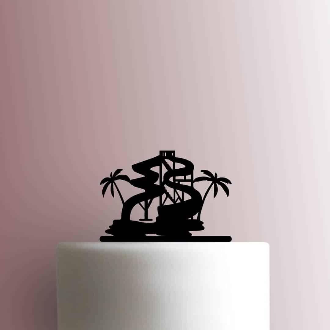 Water Park Water Slides - Acrylic Cake Topper - Etsy
