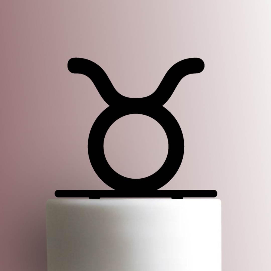 Zodiac ? Taurus Symbol- Acrylic Cake Topper - Etsy