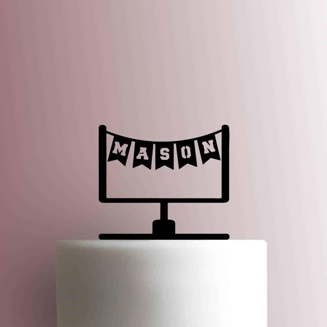 Custom Football Field Goal Name - Acrylic Cake Topper - Etsy