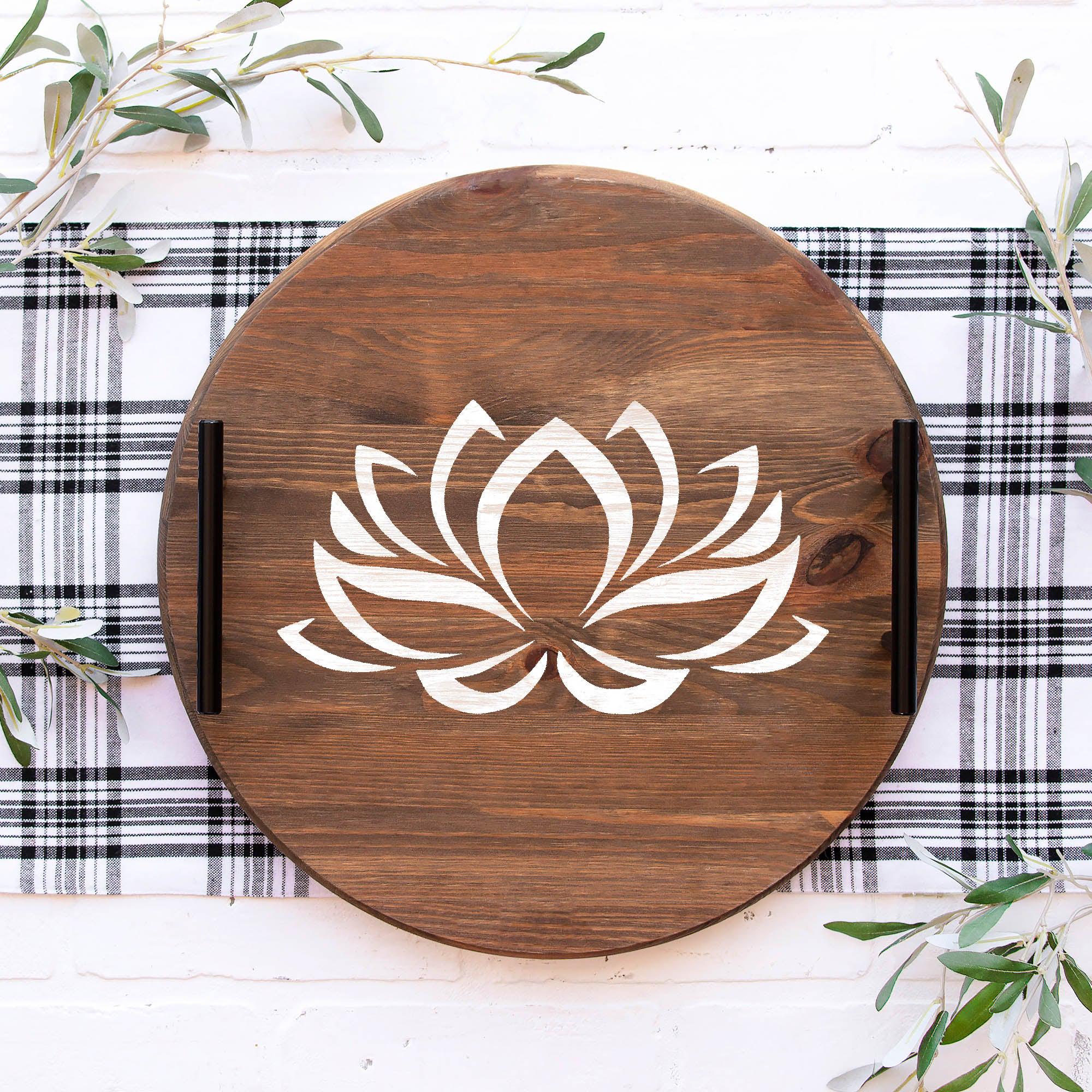 Lotus Flower Stencil - Etsy