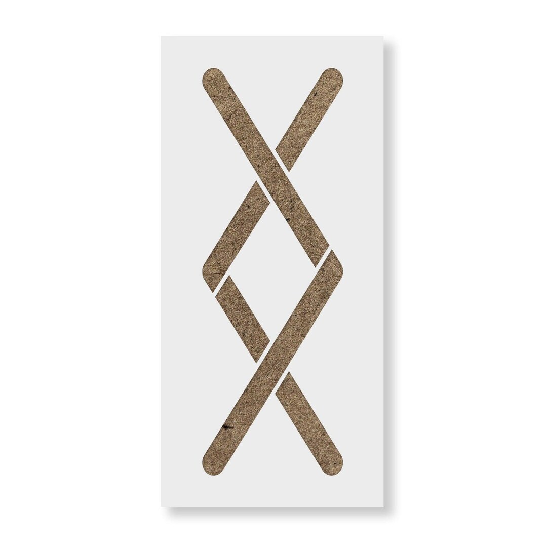 Elder Futhark Ingwuz Rune Stencil - Etsy