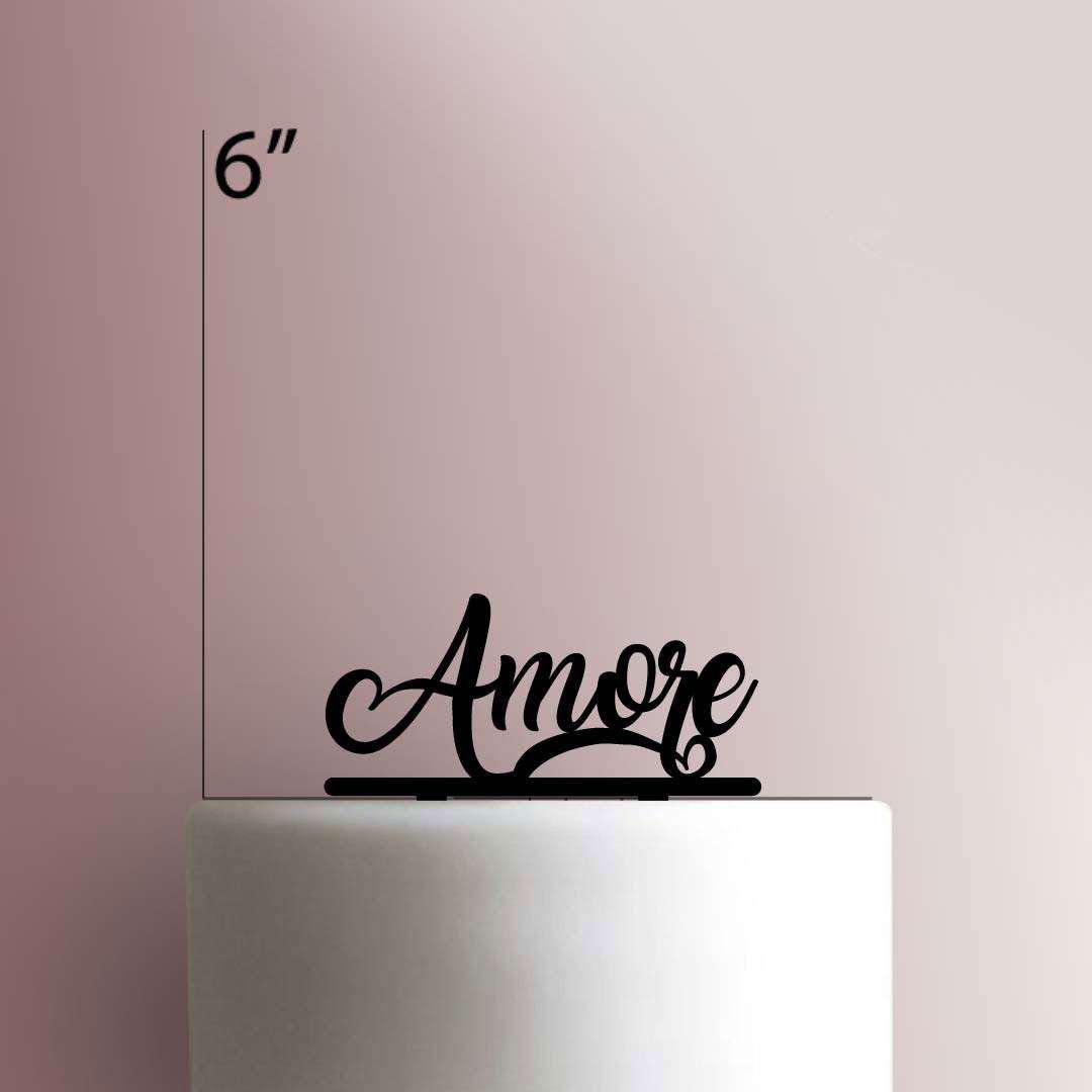 Amore- Acrylic Cake Topper - Etsy